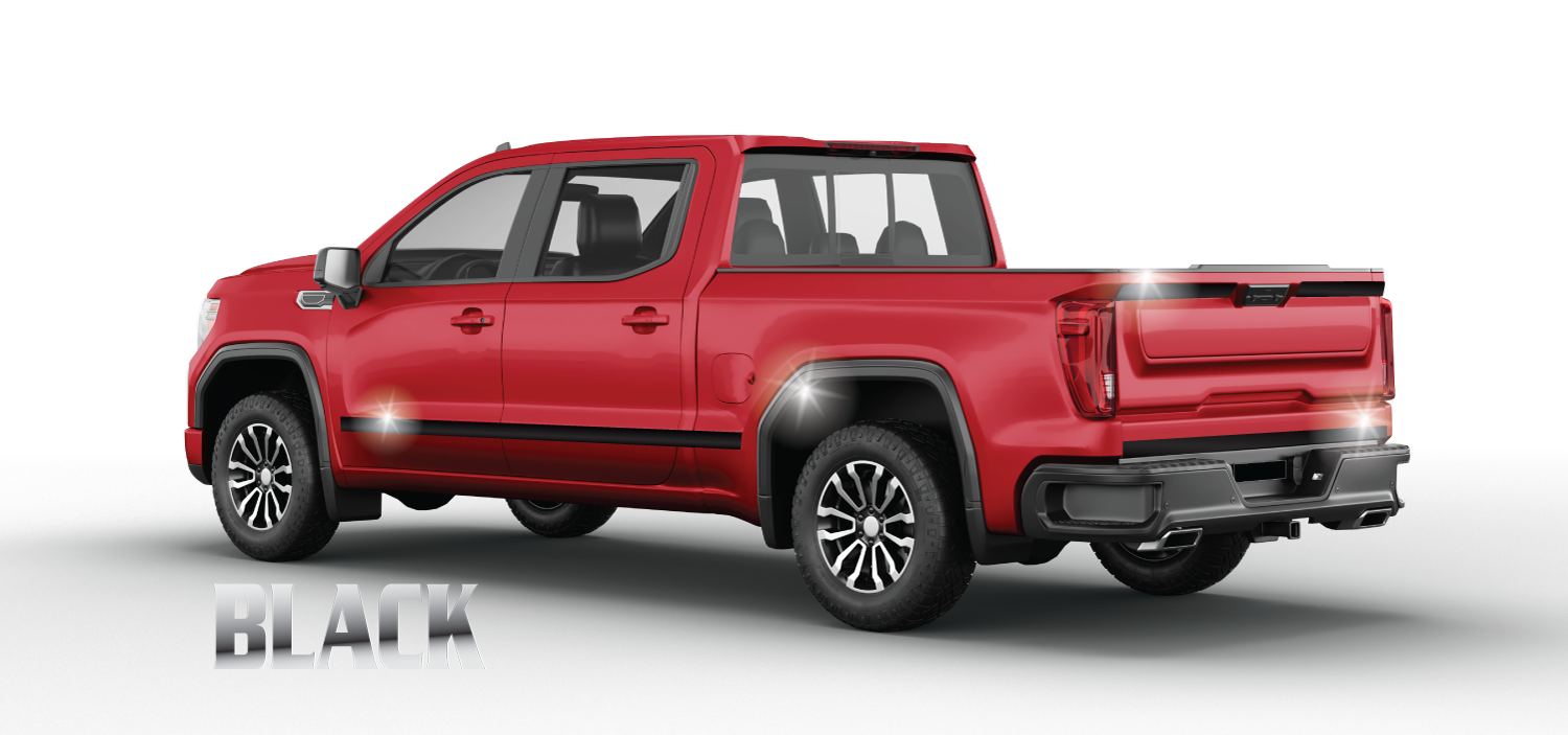 Cowles® ProtektoTrim™ Universal Side Body Molding Black & Chrome